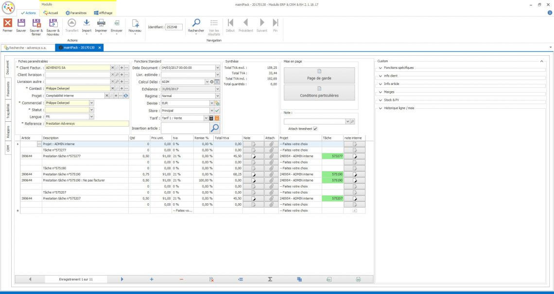 gestion commerciale - ERP : gagnez du temps avec modullo